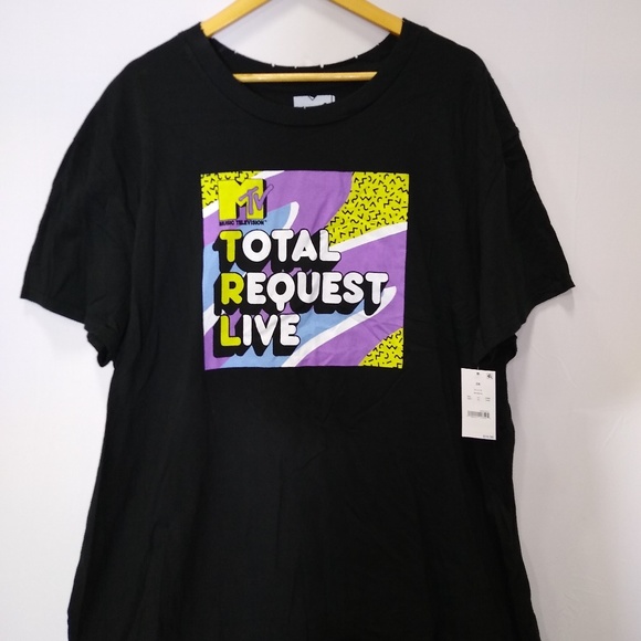 MTV | Shirts | Mtv Total Request Live Black Tshirt | Poshmark